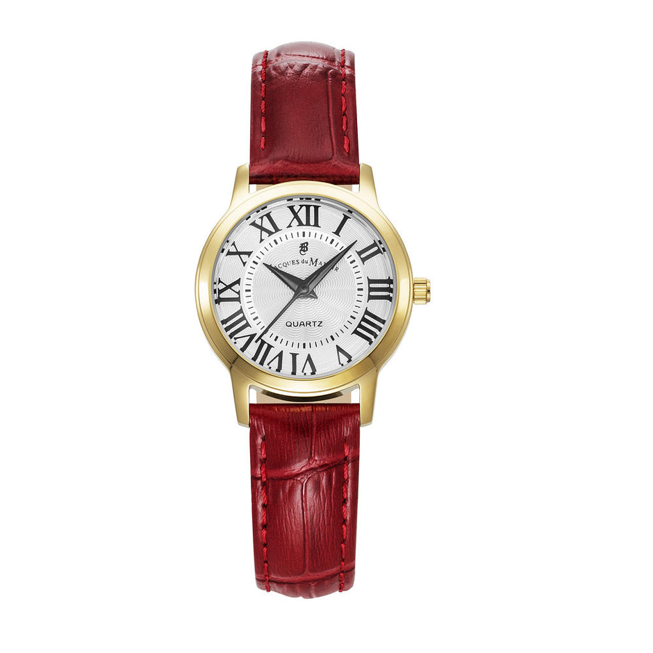 Women Genesis Red Watch JACQUES DU MANOIR Watches- ONTIME SA