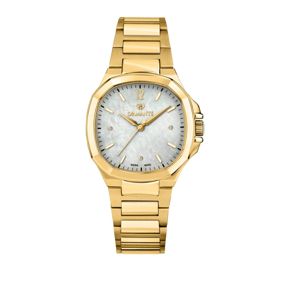 Women Faceted Gold Watch DAMANTE Watches – ONTIME | SA